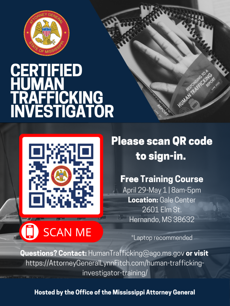 Human Trafficking Investigator Training - Attorney General Lynn Fitch